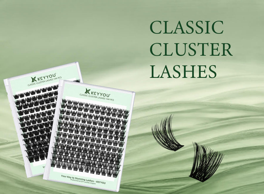 Classic Cluster Lashes 144 Pcs | KEYYOU