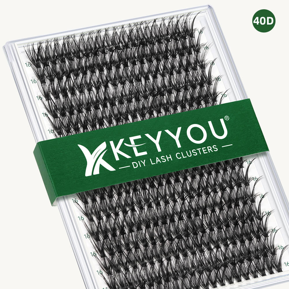 Individual Clusters Lashes 40D Lash Clusters 300Pcs | KEYYOU
